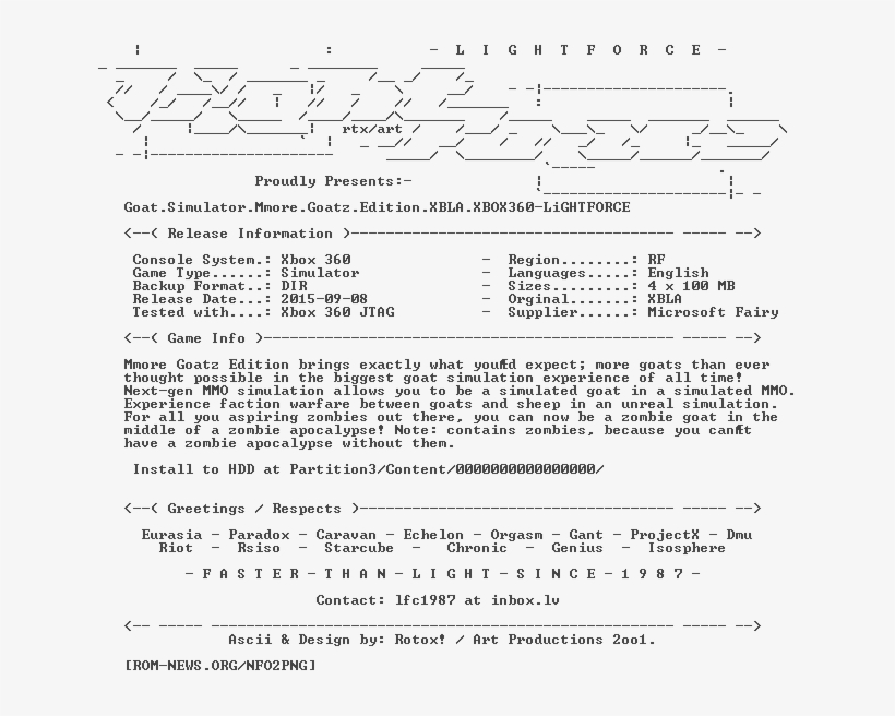 Goat - Simulator - Mmore - Goatz - Edition - Xbla - - Reversion Of ...