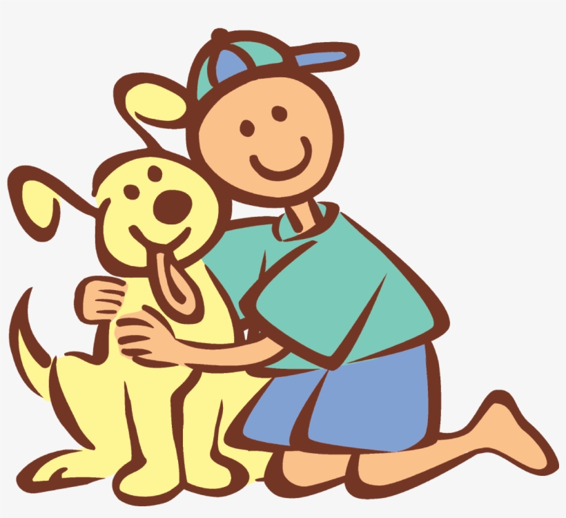 Download Dogs Clipart Hug - Person Hugging Dog Clipart | Transparent ...
