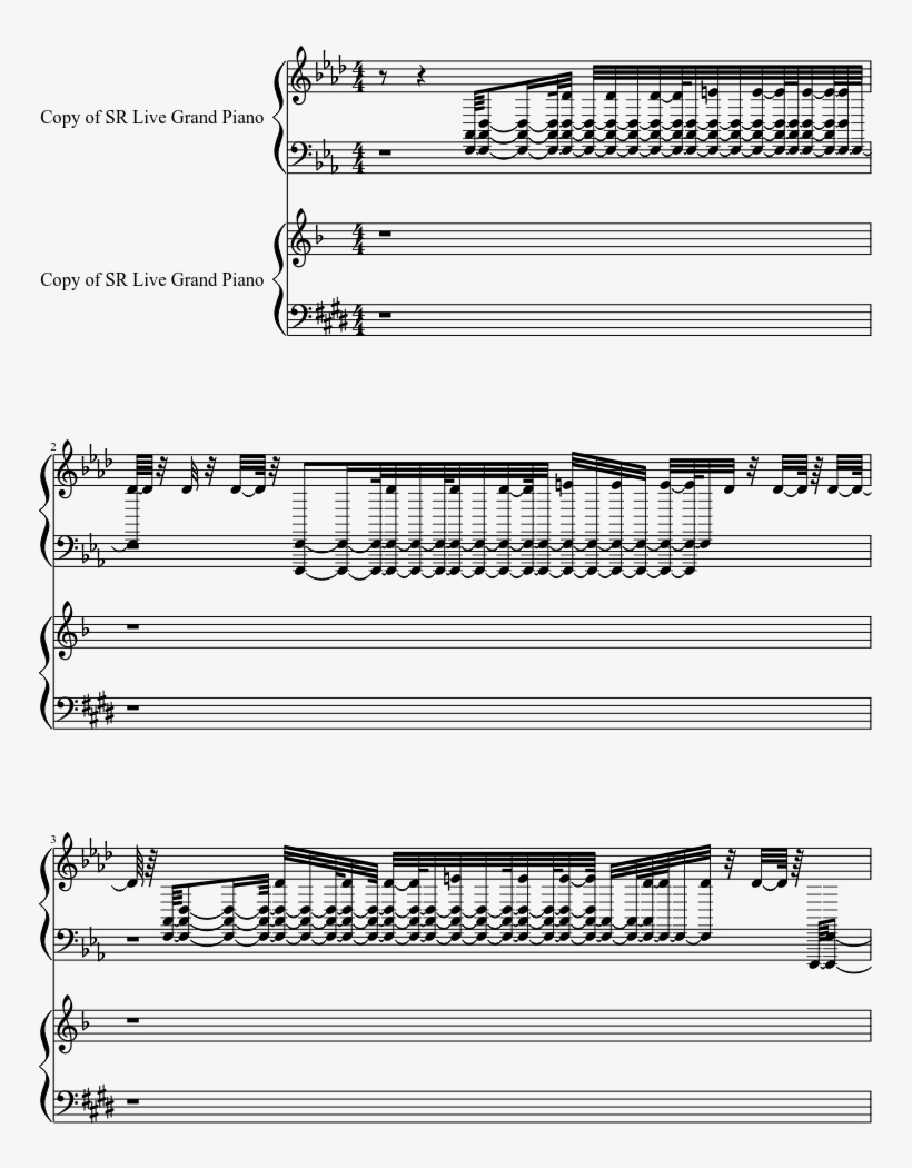 Sheet Music 1 Of 20 Pages - Sheet Music PNG Image | Transparent PNG ...