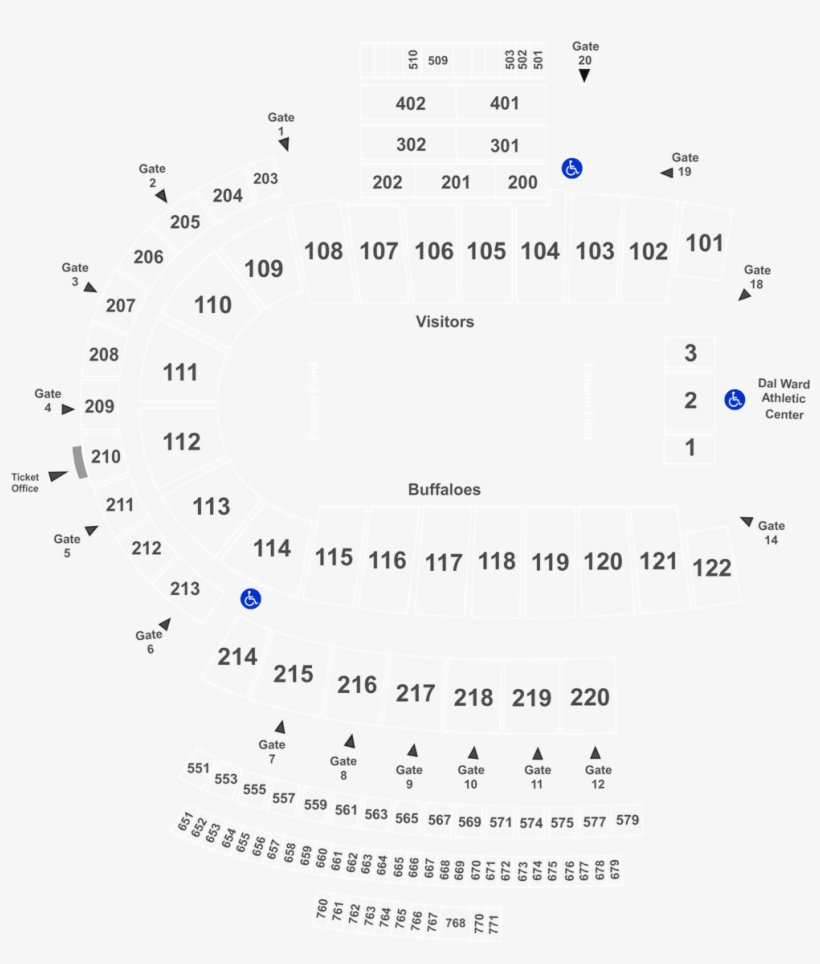Colorado Buffaloes Football In Boulder At Folsom Field - Colorado ...