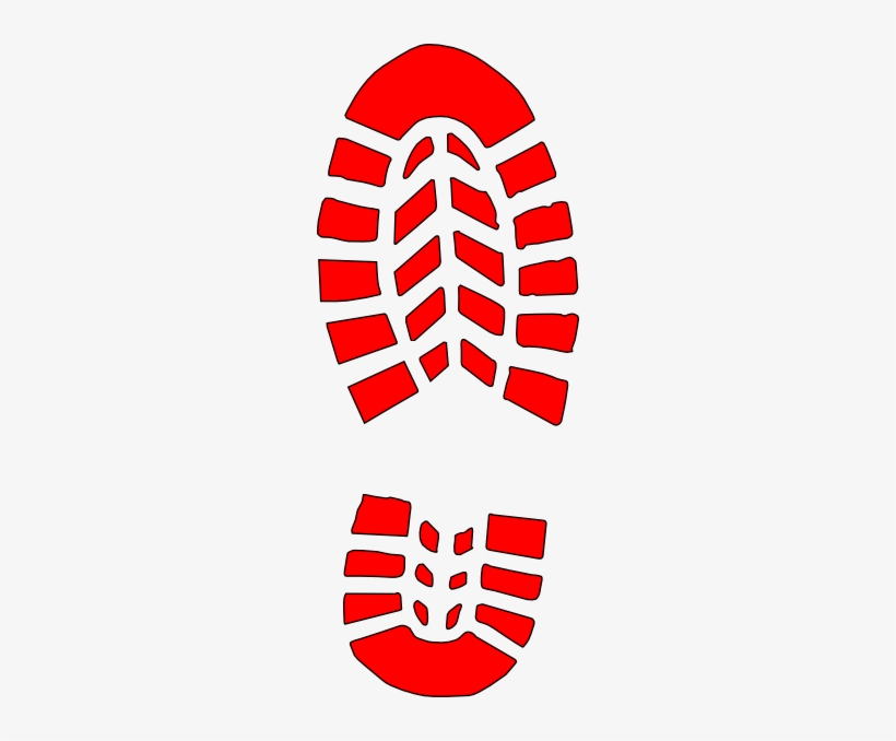 Red Shoe Footprints