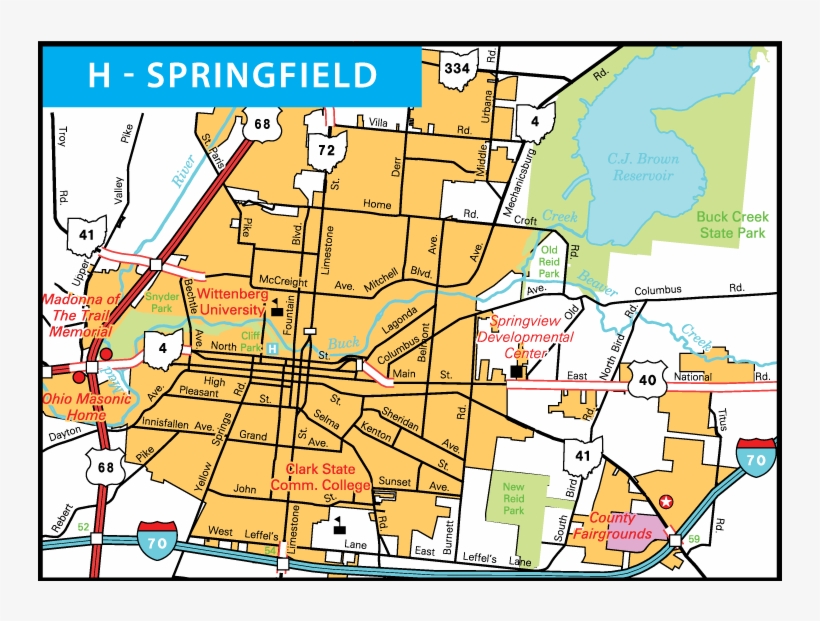 Download Springfield - Map | Transparent PNG Download | SeekPNG