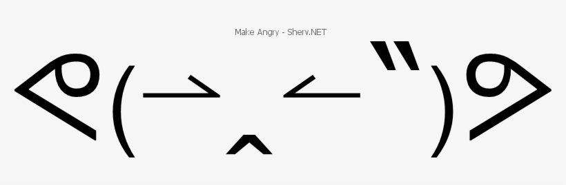 Make Angry Text Emoticon PNG Image | Transparent PNG Free Download on ...