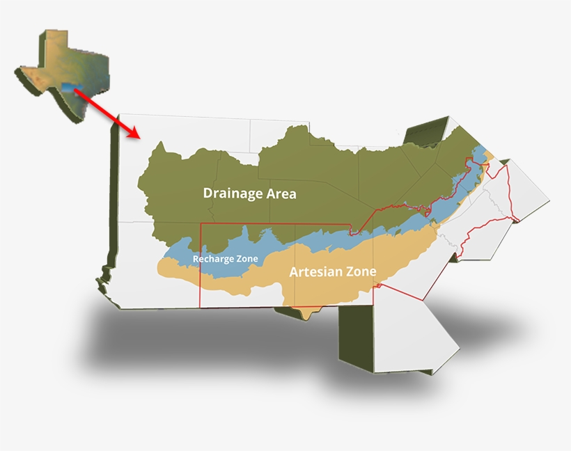 Eaa 3d Maps - Map Of The Edwards Aquifer PNG Image | Transparent PNG ...
