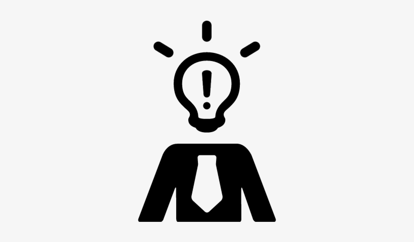 Worker Thinking Vector - Thinking Light Bulb Icon PNG Image ...