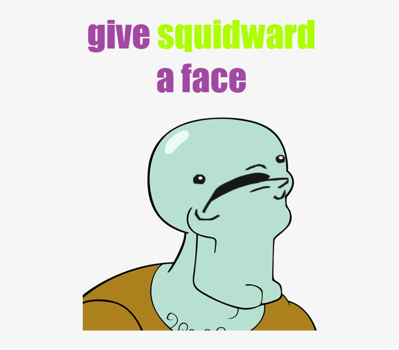Comment Picture - Squidward With No Face PNG Image | Transparent PNG ...