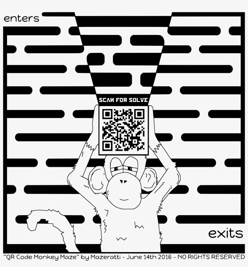 Download This Free Icons Png Design Of Qr Code Monkey Maze ...