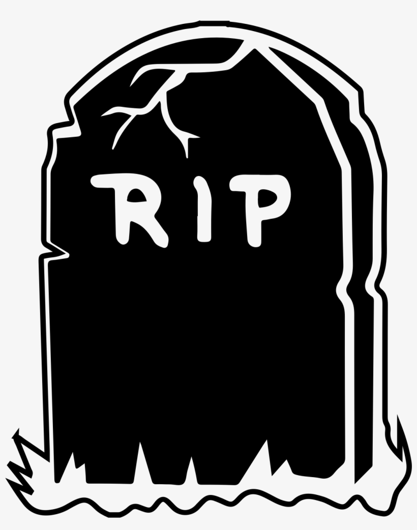 Clip Art Halloween Rounded Tombstone Clip Art At Clker - Rest In Peace ...