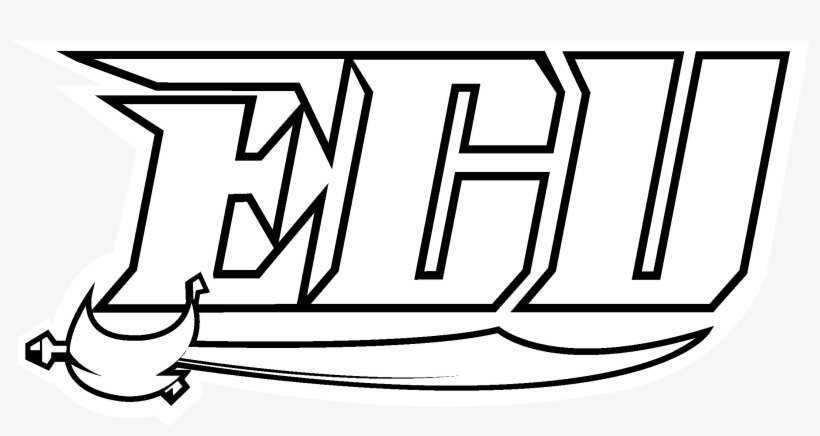 Ecu Pirates Logo Black And White - Black And White Ecu Logo PNG Image ...