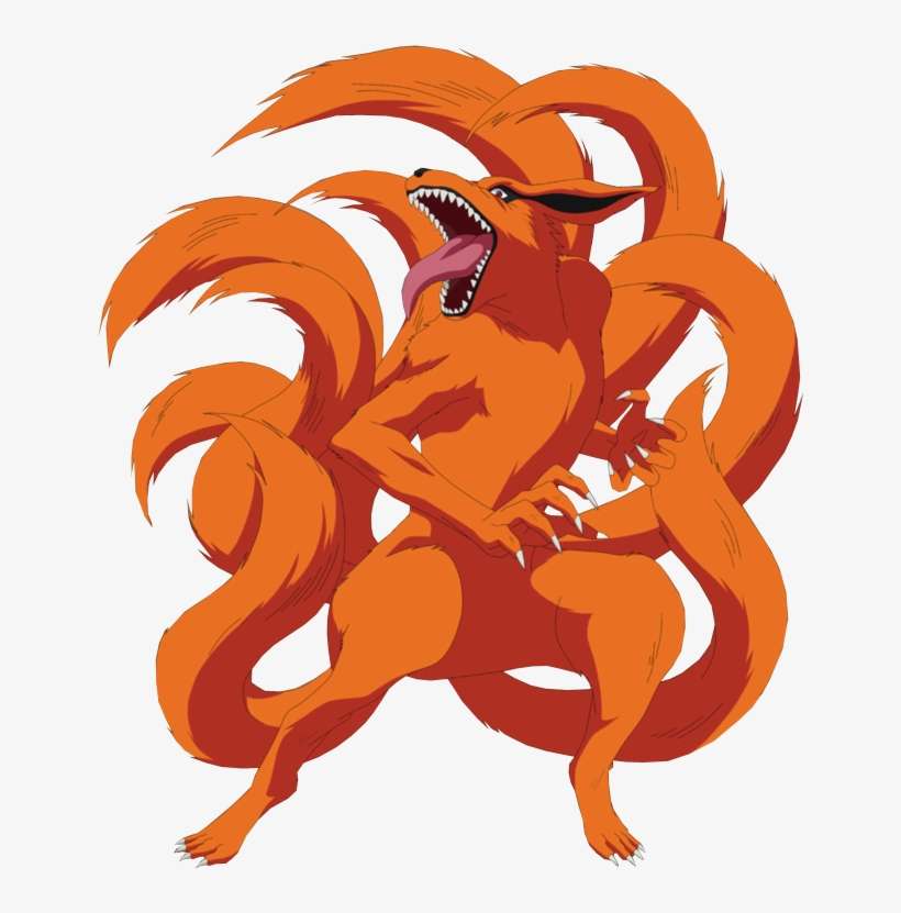Download Kurama Png Pic - Naruto Uzumaki Nine Tails | Transparent PNG ...