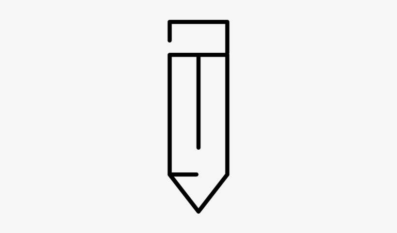 Pencil For School Vector - Line Art PNG Image | Transparent PNG Free ...