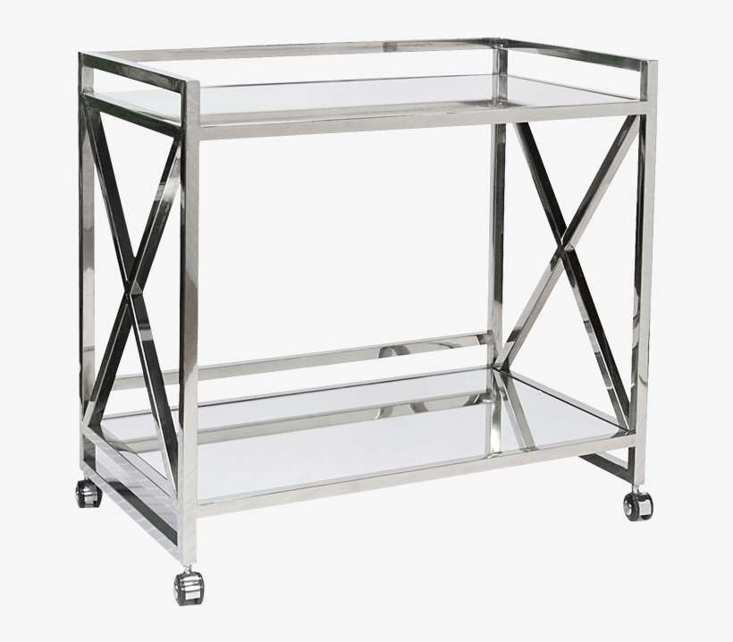 Silver Mirror Bar Cart PNG Image | Transparent PNG Free Download on SeekPNG