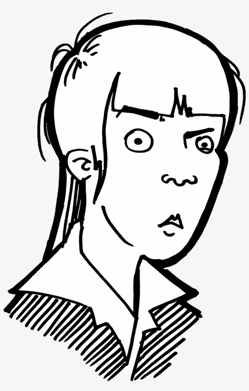 Portrait Of Angry Beth - Sketch PNG Image | Transparent PNG Free ...