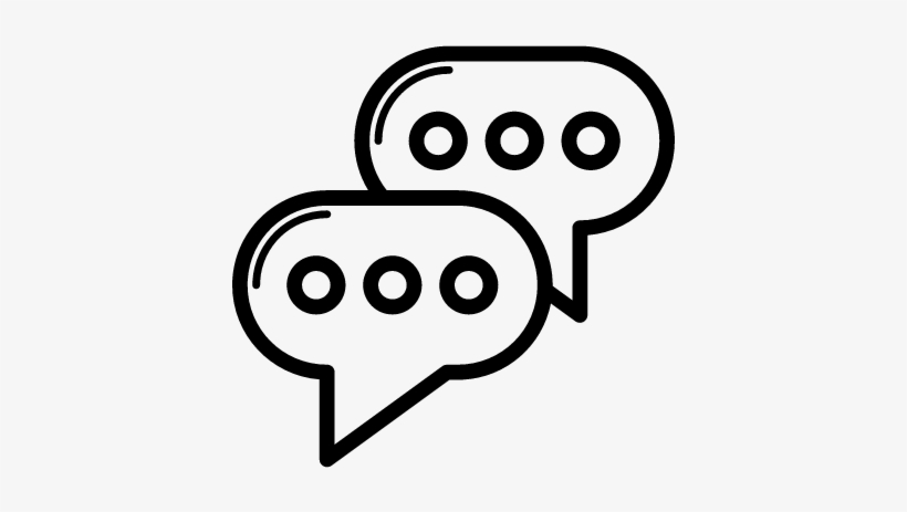 Two Speech Bubbles Vector - Two Speech Bubbles Png PNG Image ...