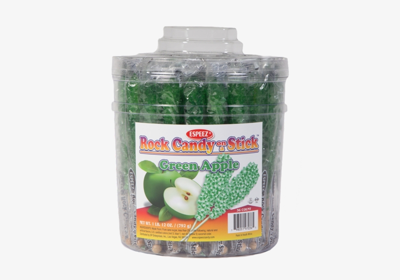 Green Apple Rock Candy Crystal Sticks - Green Apple Rock Candy On A ...