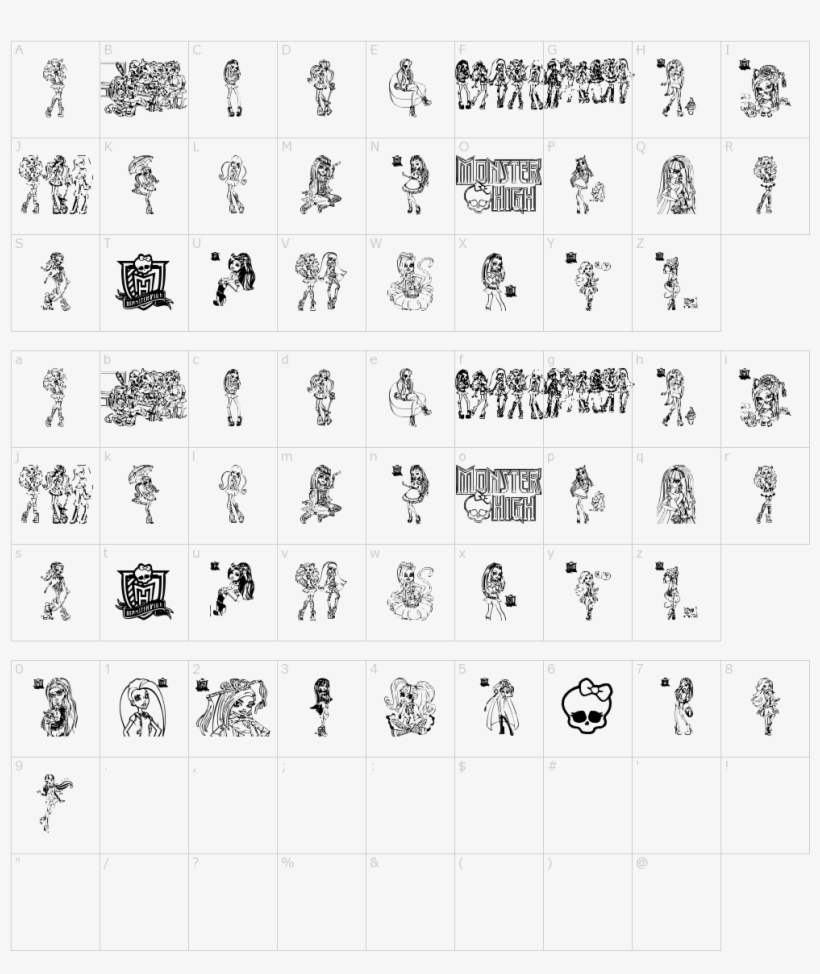 Monster High Font - Download PNG Image | Transparent PNG Free Download ...