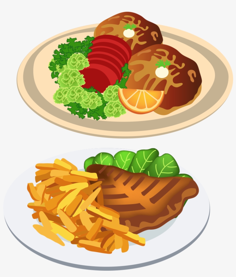 Fast Food Dinner Clip Art - Food Vector PNG Image | Transparent PNG ...