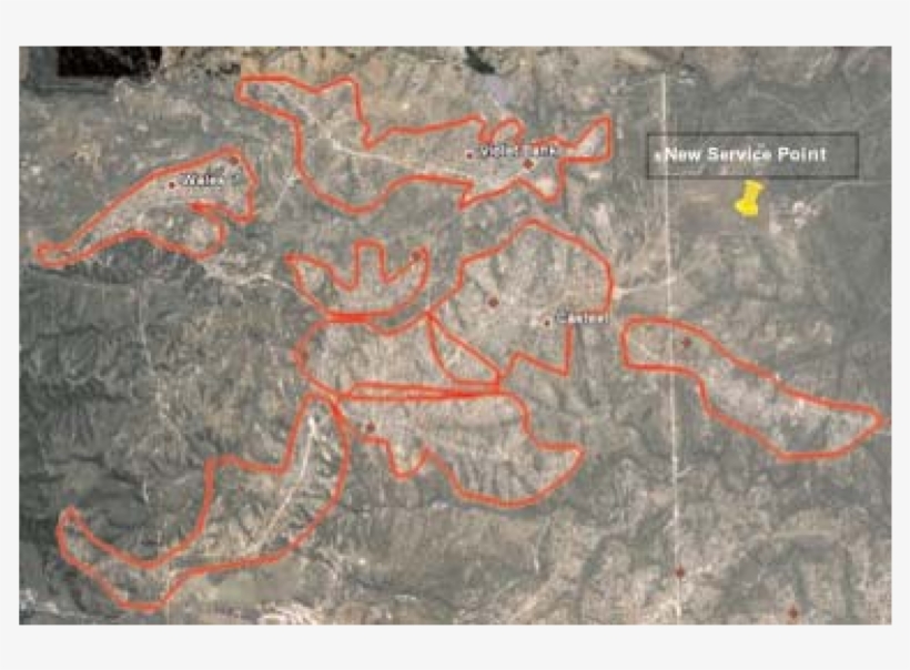 Google Earth Map Illustrating The Use Of Trade Area - Map PNG Image ...