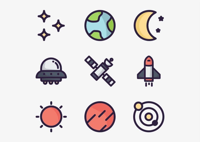 Space Icon Set - Space Icon Png PNG Image | Transparent PNG Free ...