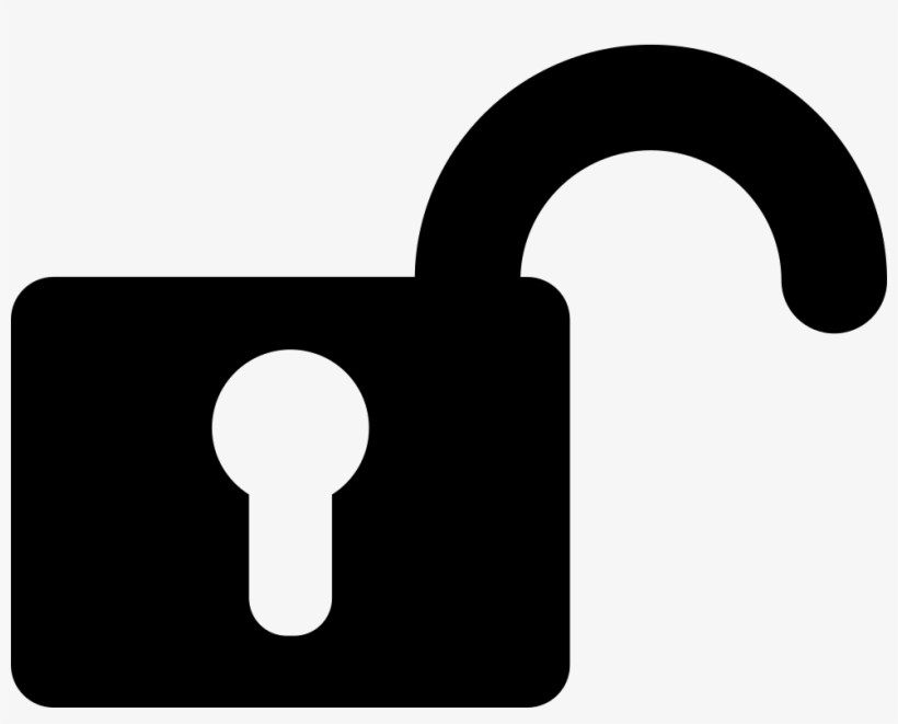 Unlocked Padlock Symbol - Candado Abierto Icono PNG Image | Transparent ...