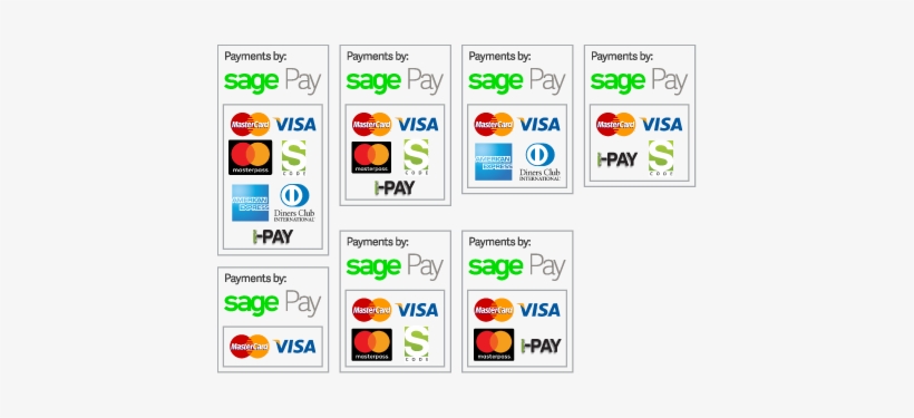 Payments By Sage Pay Logos For Ecommerce Website Use - Sage 50 Premium ...