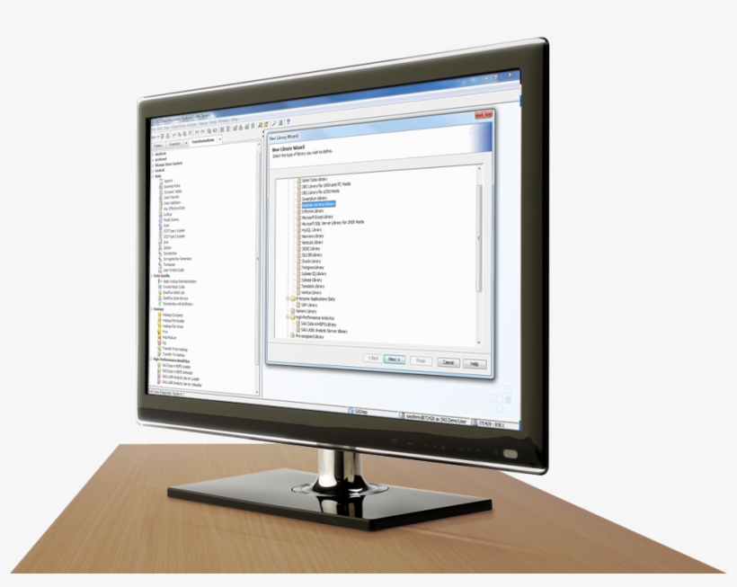 Sas/access Interface To Impala On Desktop Monitor - Big Data PNG Image ...