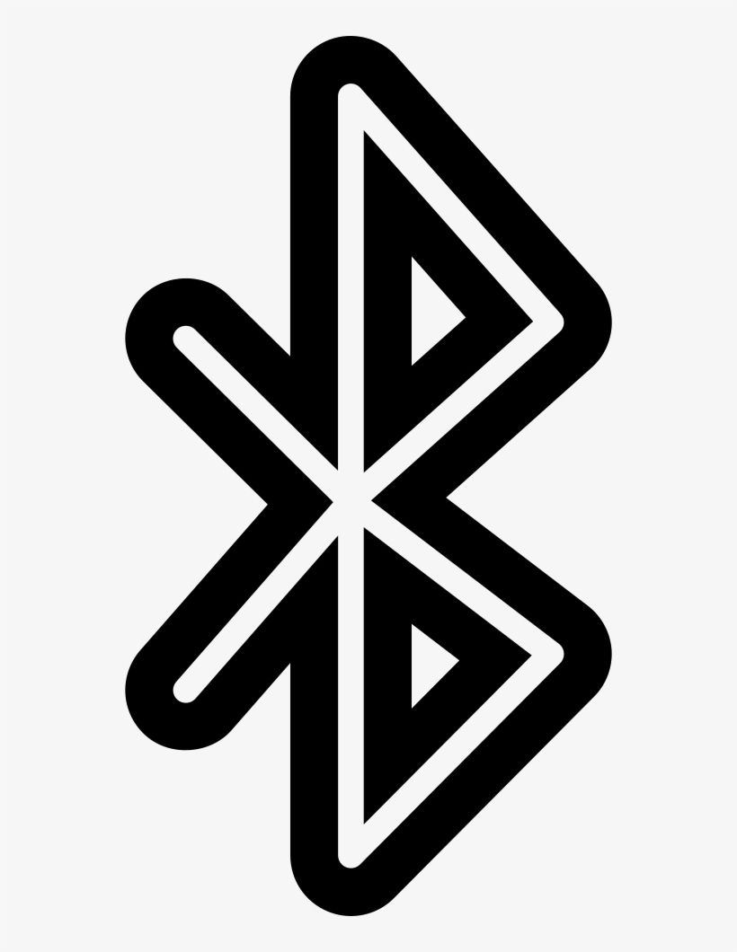 Bluetooth Symbol - - Bluetooth Logo In Black And White PNG Image ...