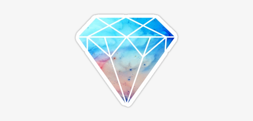 "galaxy Diamond" Stickers By Keelin Small - Stickers Diamond PNG Image ...