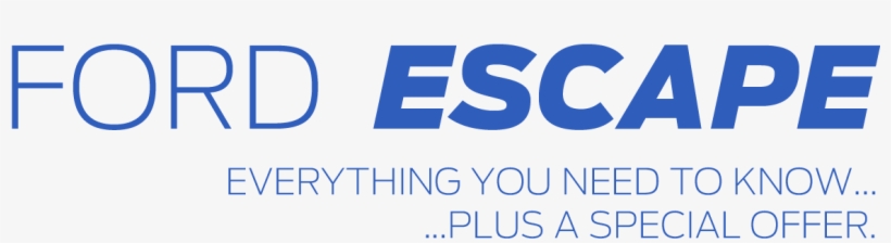 2017 Ford Escape Kingston Dealership Promotion - Ford Escape Logo Png ...