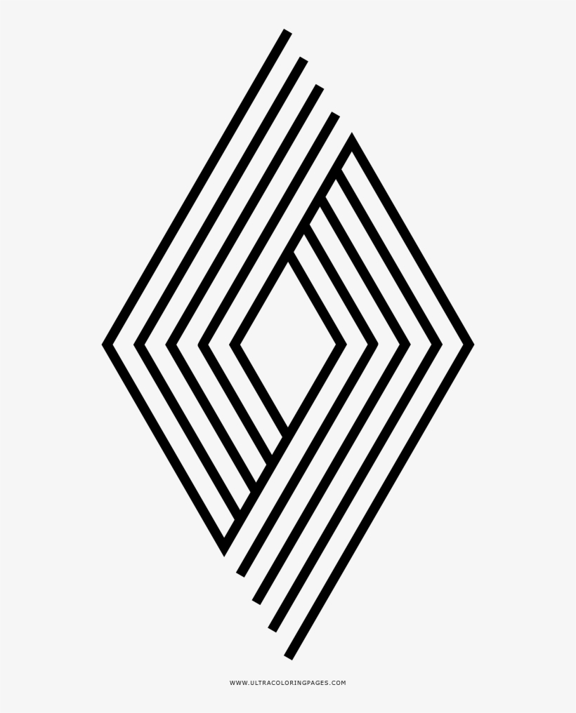 Dibujo De Rombo Para Colorear - Lozenge Shape PNG Image | Transparent ...