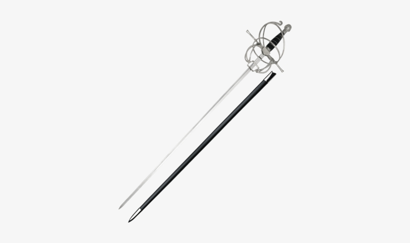 Download Leather Wire Hilt Rapier - Fencing Sword | Transparent PNG ...