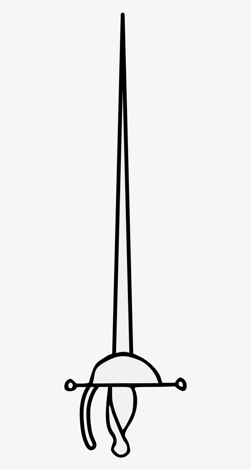 Cup-hilted Rapier - Monochrome PNG Image | Transparent PNG Free ...