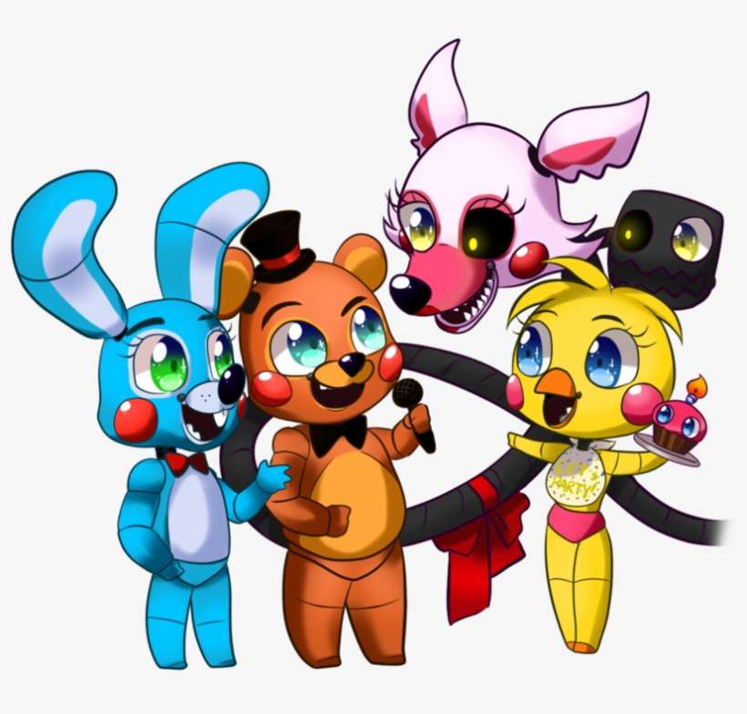 Fnaf Chibi Group Chibi Sample By Cattymaddie On Deviantart - Fnaf 2 Toy ...