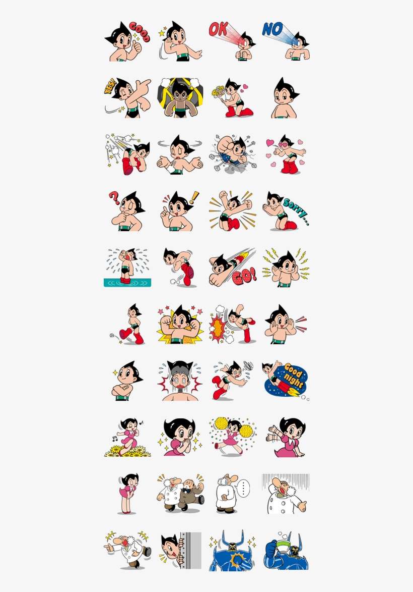 Astro Boy - Chibi Maruko Chan Stickers PNG Image | Transparent PNG Free ...