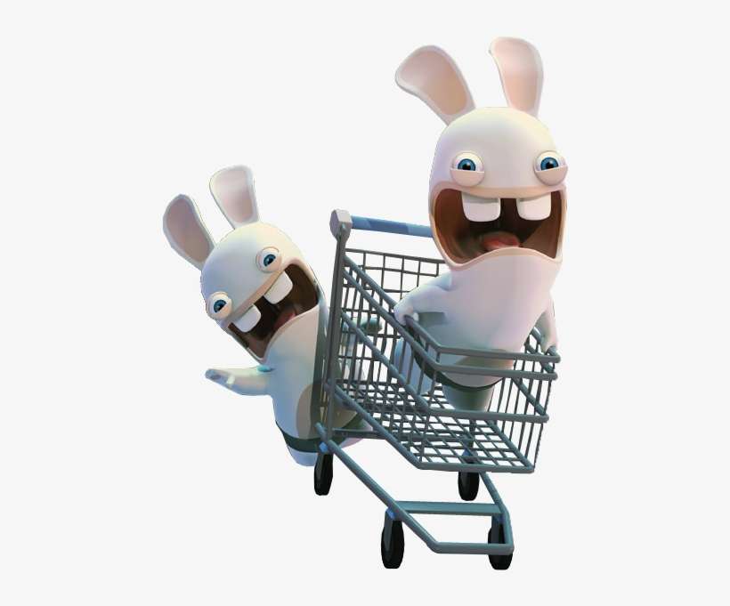 Logo De Rabbids Pedido - Rabbids Invasion Shopping Cart PNG Image ...