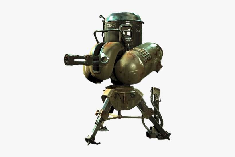 What Powers Machine Gun Turrets - Fallout 4 Turret PNG Image ...