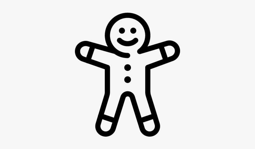 Download Gingerbread Man Vector - Gingerbread Icon Vector | Transparent ...