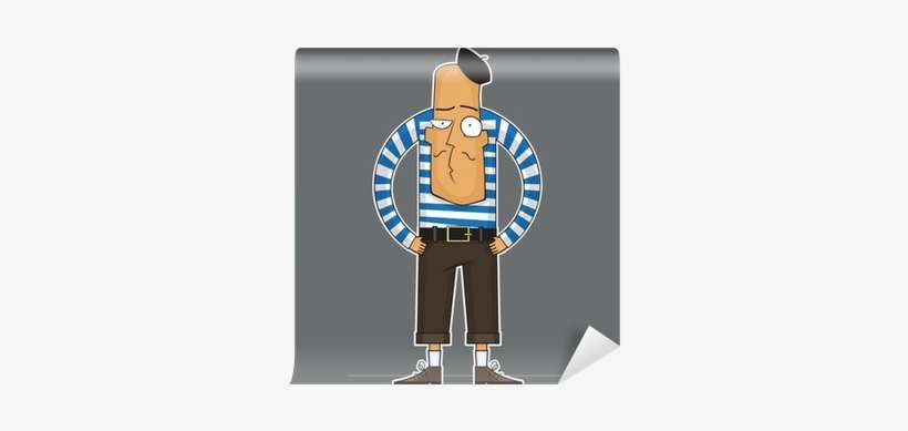 Cartoon French Man Vector Illustration - Illustration PNG Image ...