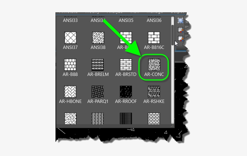 Concrete Hatch Pattern Ootb - Autocad Concrete Hatch PNG Image ...