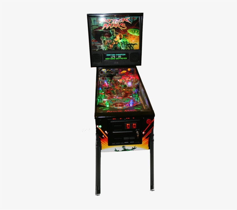 Attack From Mars Pinball Machine Restored Apron - Attack From Mars ...