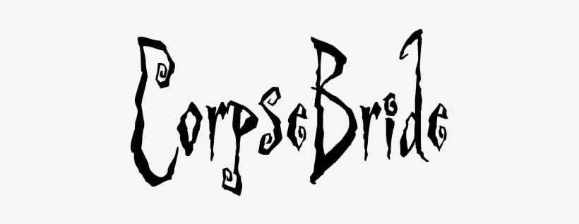 Corpse Bride - Corpse Bride Typography PNG Image | Transparent PNG Free ...