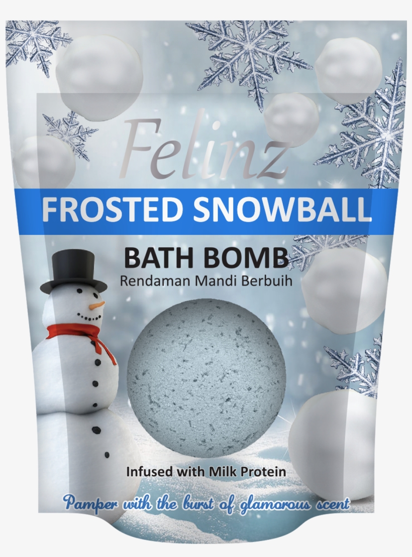 Felinz Frosted Snowball Bath Bomb - Bath Bomb PNG Image | Transparent ...