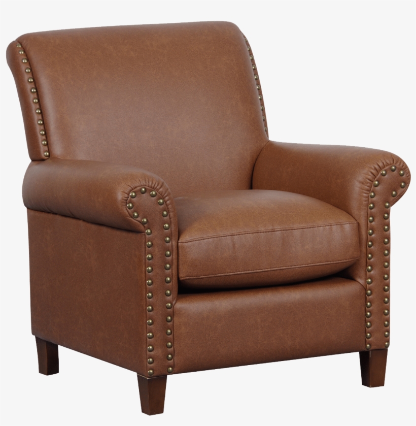 Brown Leather Armchair - Club Chair PNG Image | Transparent PNG Free ...