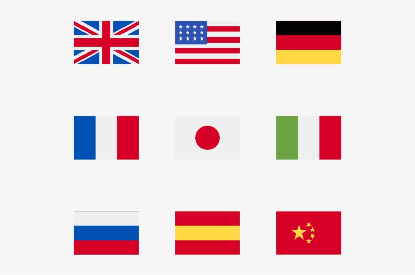 Rectangular Country Simple Flags - Iconos Banderas PNG Image ...