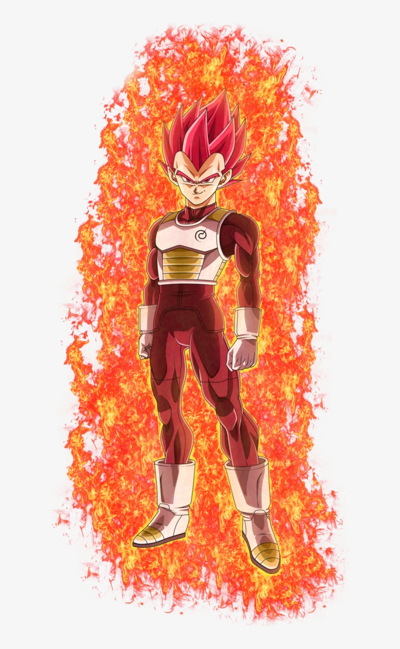 Vegeta God C Aura By Nekoar-db2zqj5 - Vegeta Ssj God Red PNG Image ...