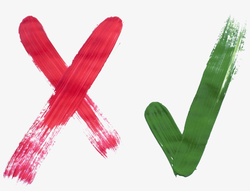 True Or False - Checkmark And X Png PNG Image | Transparent PNG Free ...