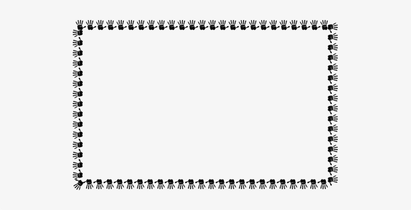 Download Handprint Hands Fingers Human Abstract Art - Handprint Border ...