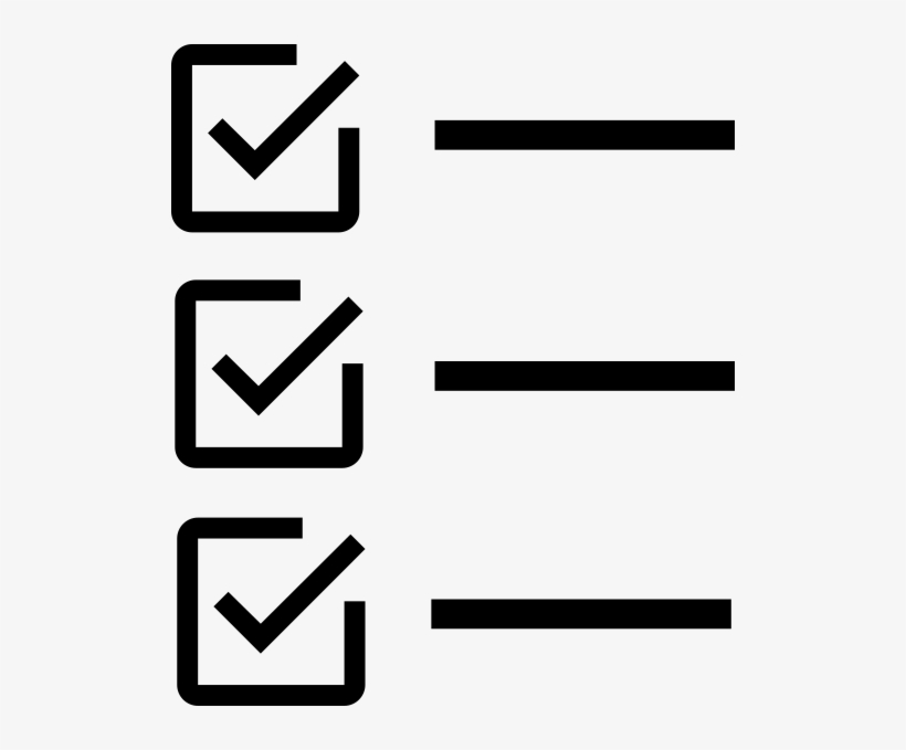 Download Small - Free Clip Art Check Box List | Transparent PNG ...