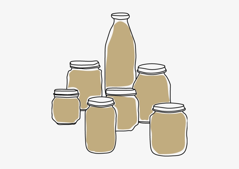 Packaging Clipart Black And White Stock - Glass Bottles And Jars ...