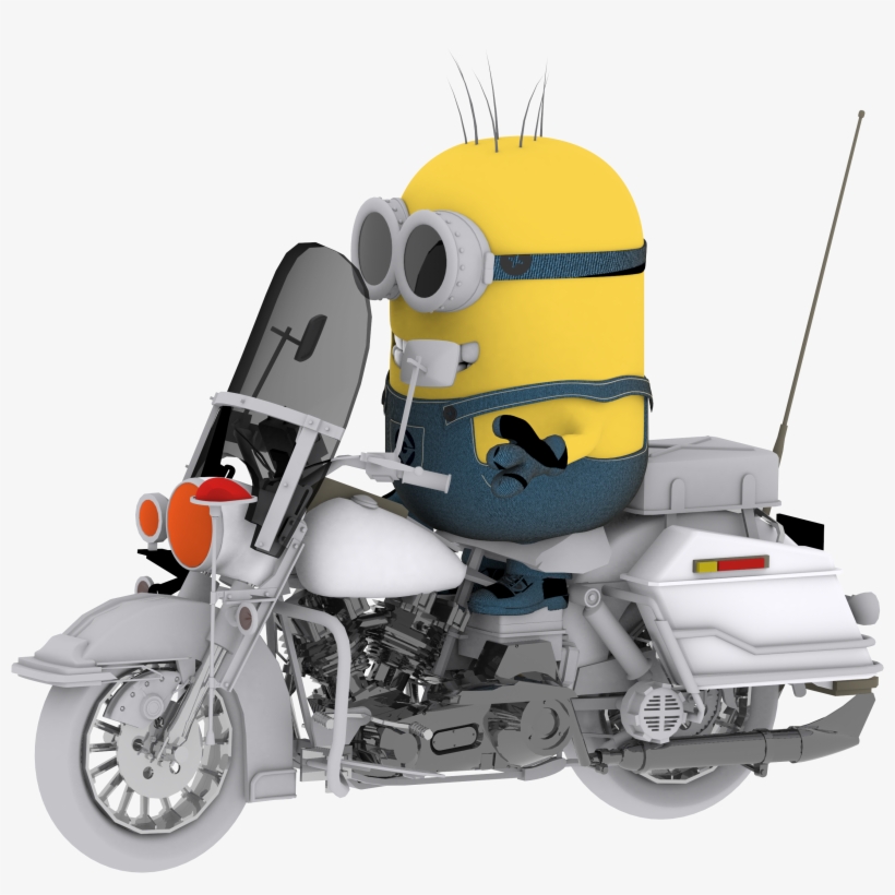 Minion Drive Motobcycle Clipart Png - Minions Harley Davidson PNG Image ...